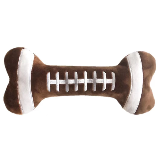 Football Bone Plush Toy – The Barkery Long Island